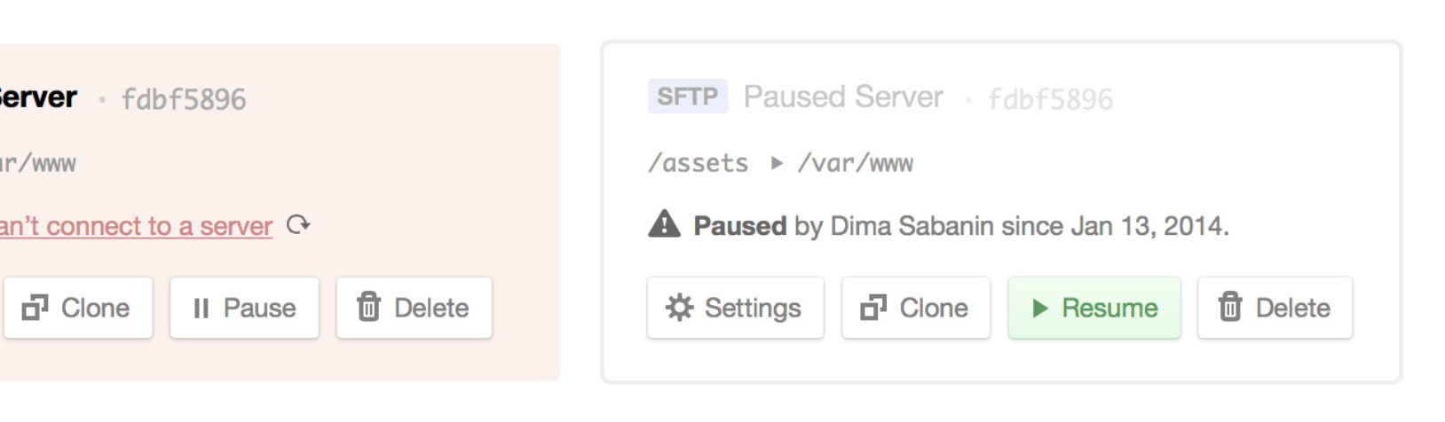 Monitor server connections in your environments